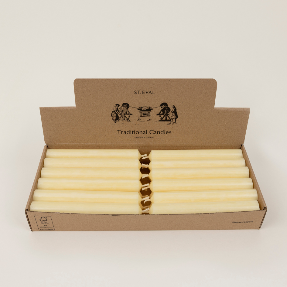 7/8" x 6" Church Dinner Candles, box of 24– St Eval Trade Store